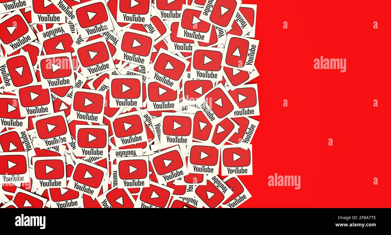 Youtube, Social Media Background Design Stock Photo - Alamy