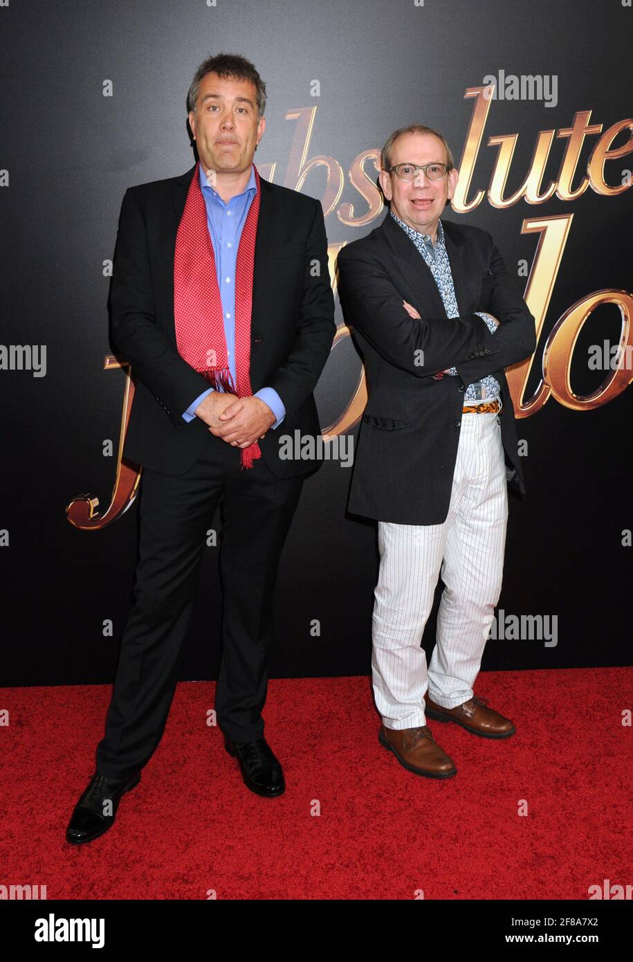 DAmian Jones, Jon Plowman attends the Absolutely Fabulous The Movie New ...