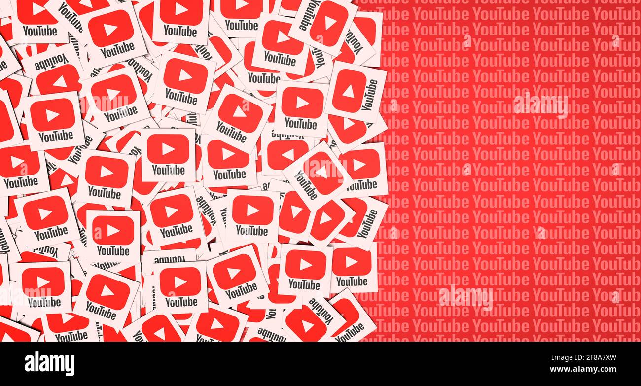 Youtube, Social Media Background Design Stock Photo - Alamy