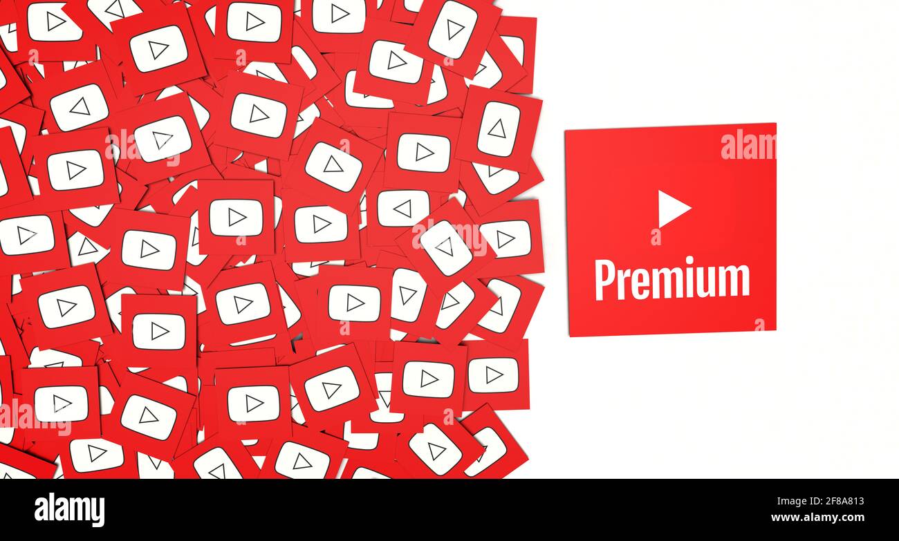 Youtube Premium, Social Media Background Design Stock Photo - Alamy