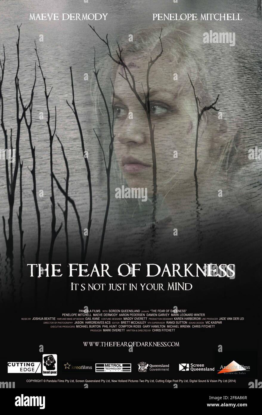THE FEAR OF DARKNESS, poster, Penelope Mitchell, 2015. © Transmission ...
