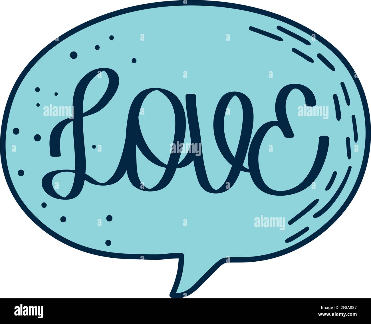 speech bubble with love word Stock Vector Image & Art - Alamy
