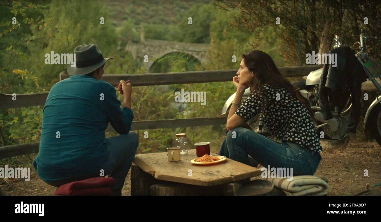 THE MAN IN THE HAT, from left: Ciaran Hinds, Sasha Hails, 2020 ...