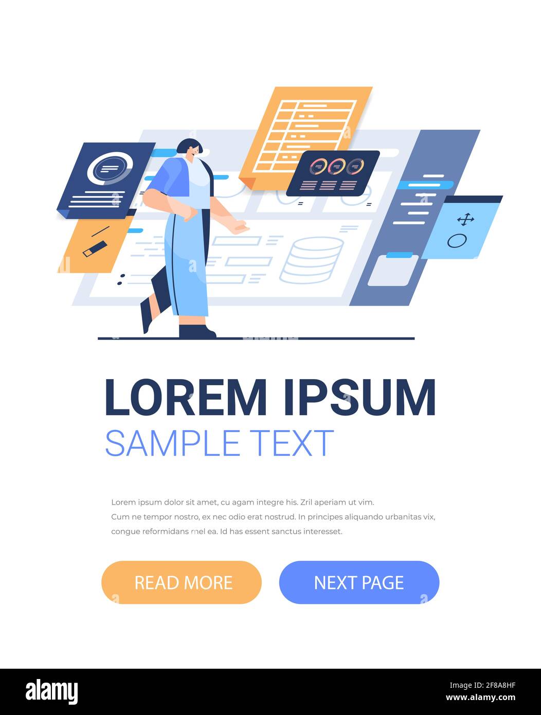 businesswoman analyzing charts and graphs data analysis process digital ...