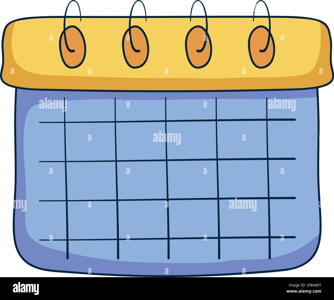 calendar planner on white background Stock Vector Image & Art - Alamy