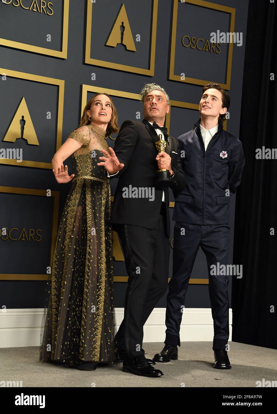 Natalie Portman, Taika Waititi, Timothee Chalamet, Jojo Rabbit in the ...
