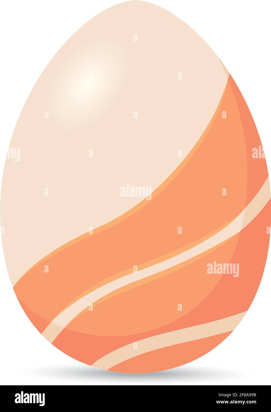 Isolated colorful decorated easter egg. Easter season. Spring time ...