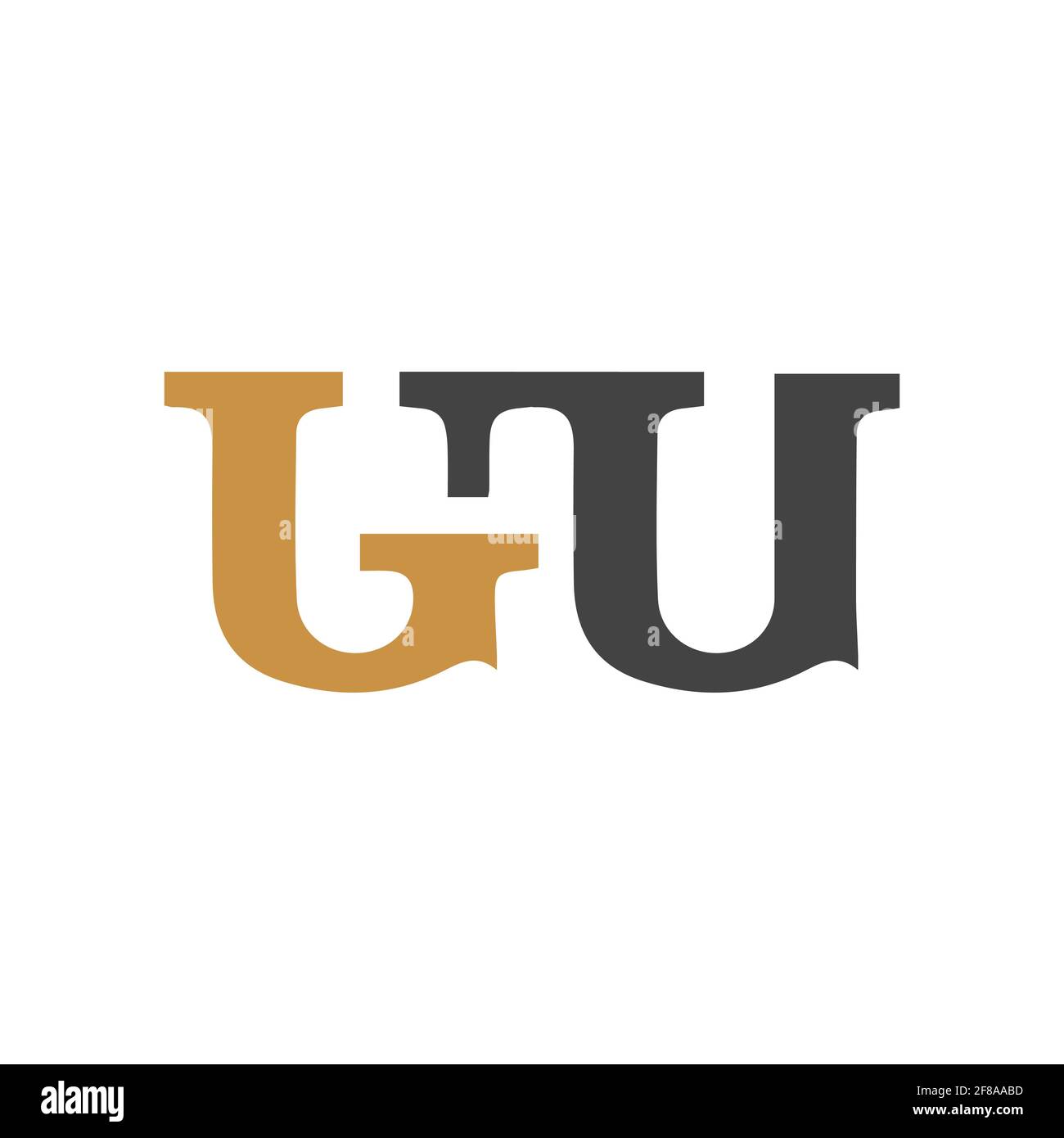 Initial ug letter logo vector template design. Creative abstract letter ...