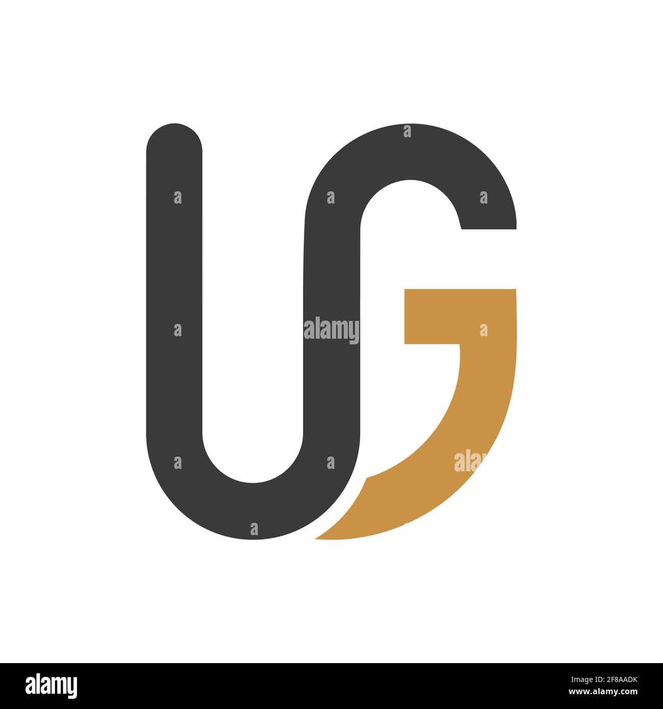 Initial ug letter logo vector template design. Creative abstract letter ...