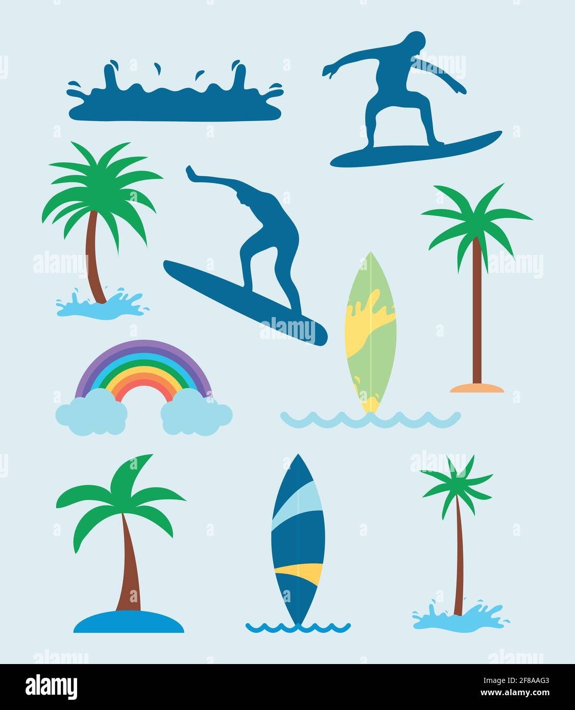 Surf surfing surfer surfers Stock Vector Images - Alamy