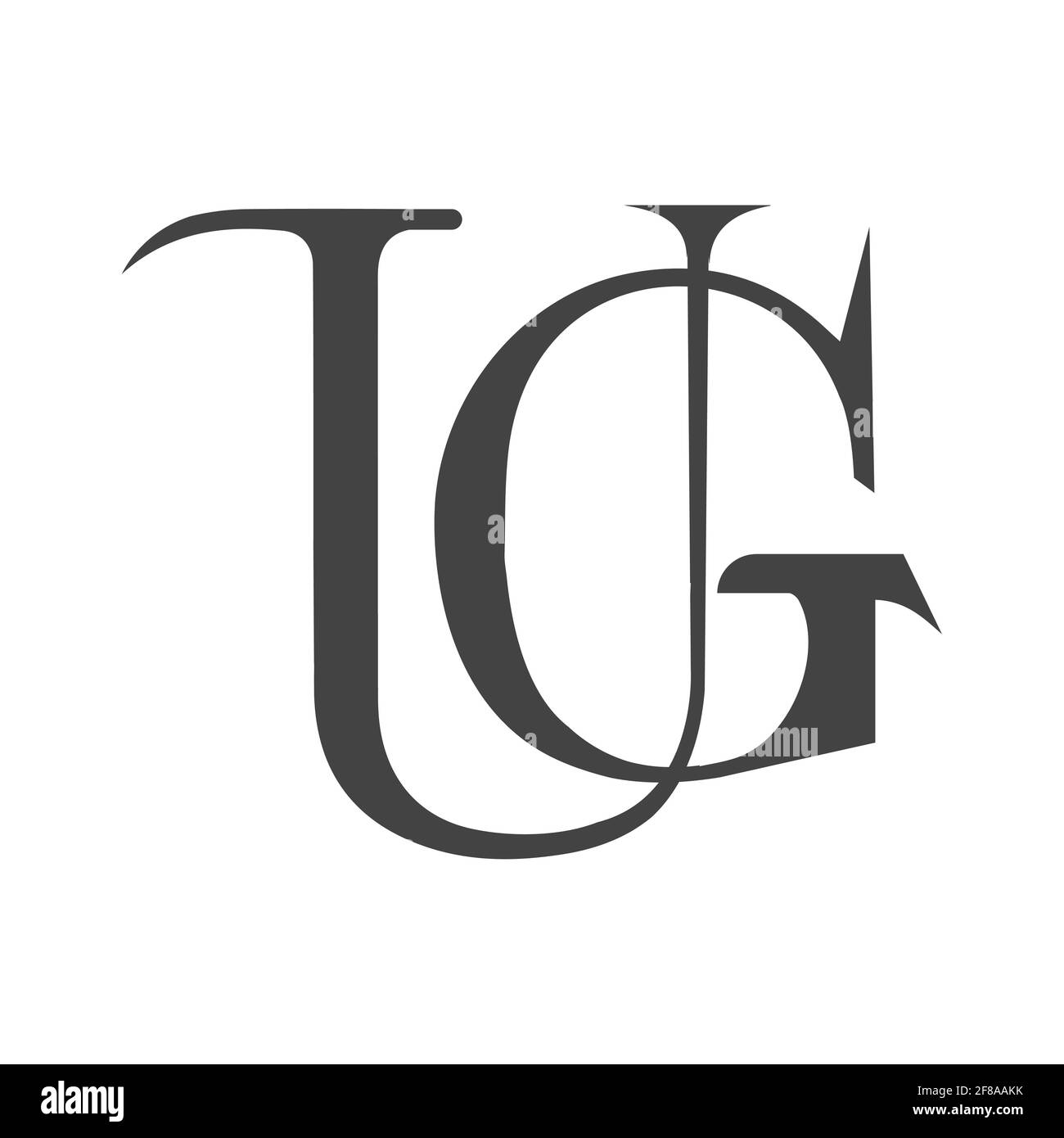 Initial ug letter logo vector template design. Creative abstract letter ...