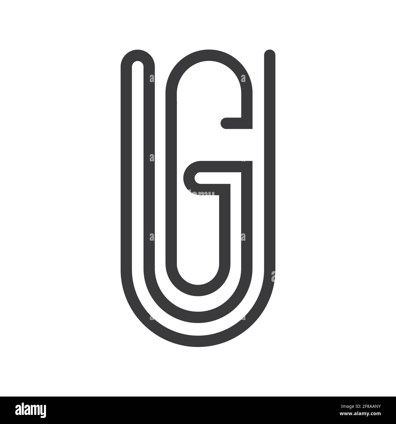 Initial ug letter logo vector template design. Creative abstract letter ...