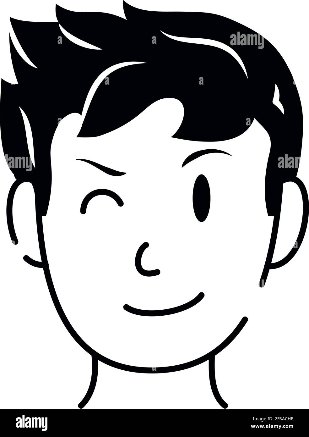 cartoon man winking on background Stock Vector Image & Art - Alamy
