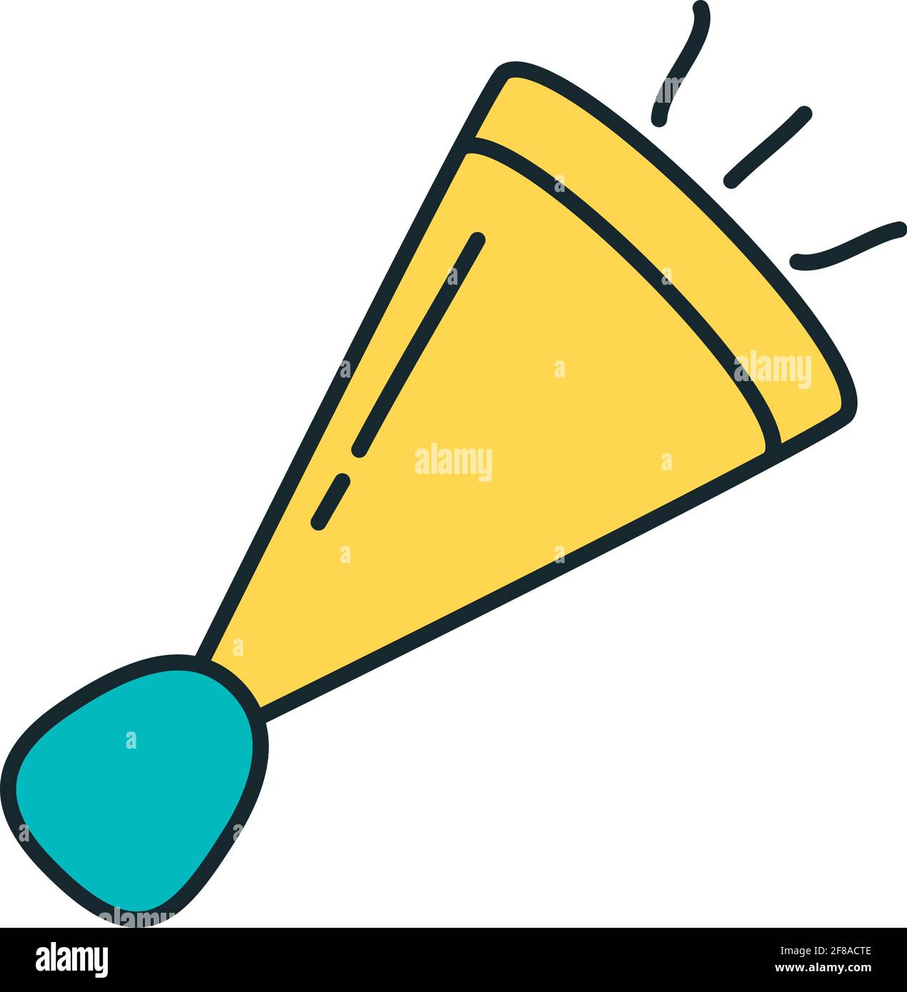 car horn on white background Stock Vector Image & Art - Alamy