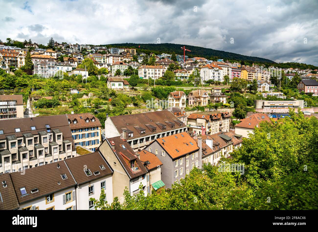 Cityscape of Neuchatel in Switzerland Stock Photo - Alamy
