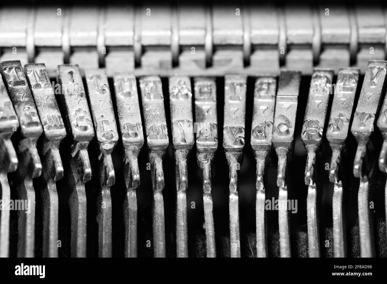 Typewriter key strike Black and White Stock Photos & Images - Alamy