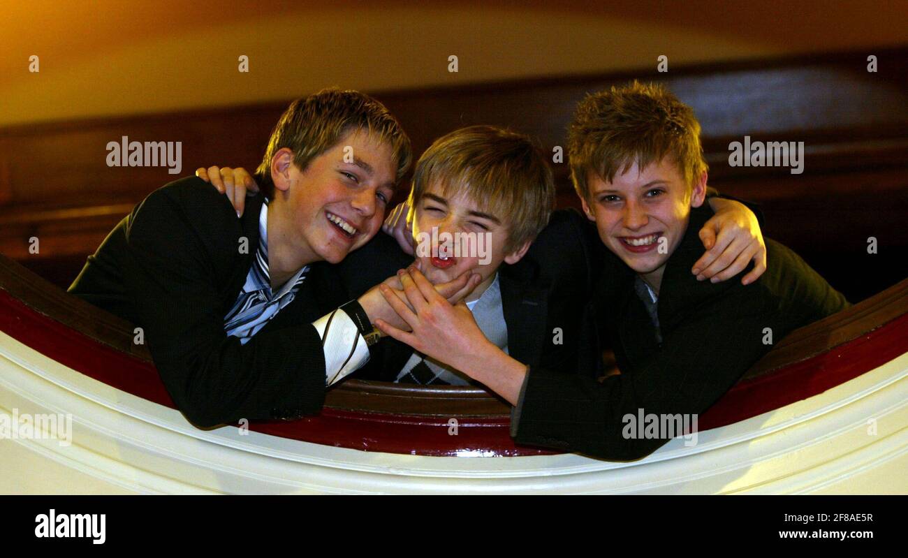 Three Billy Elliots.....James Lomas, Liam Mower and George Maguire in ...