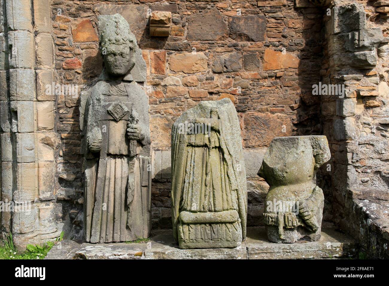Religious Stone Statues at Elgin Cathedral, Scotland Stock Photo - Alamy