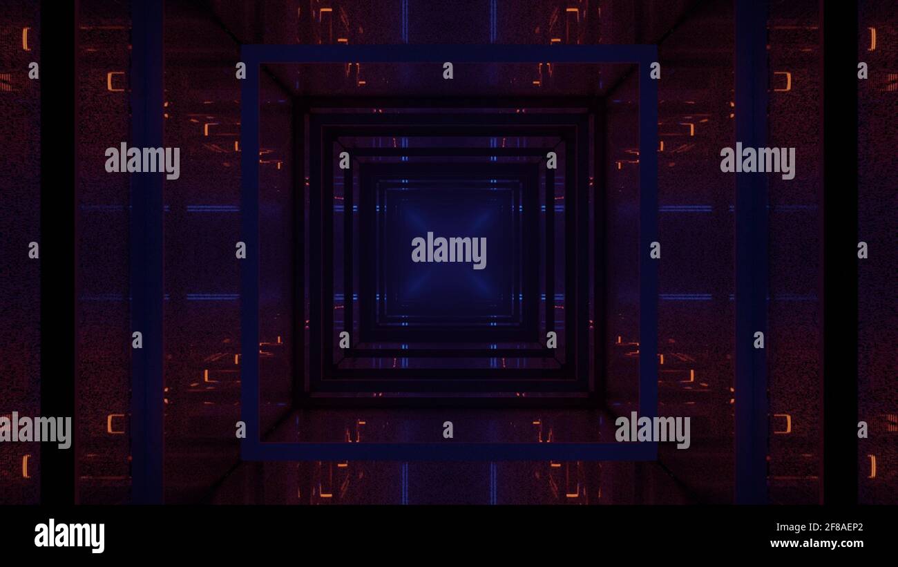 3D rendering of cool futuristic square patterns background in with a ...