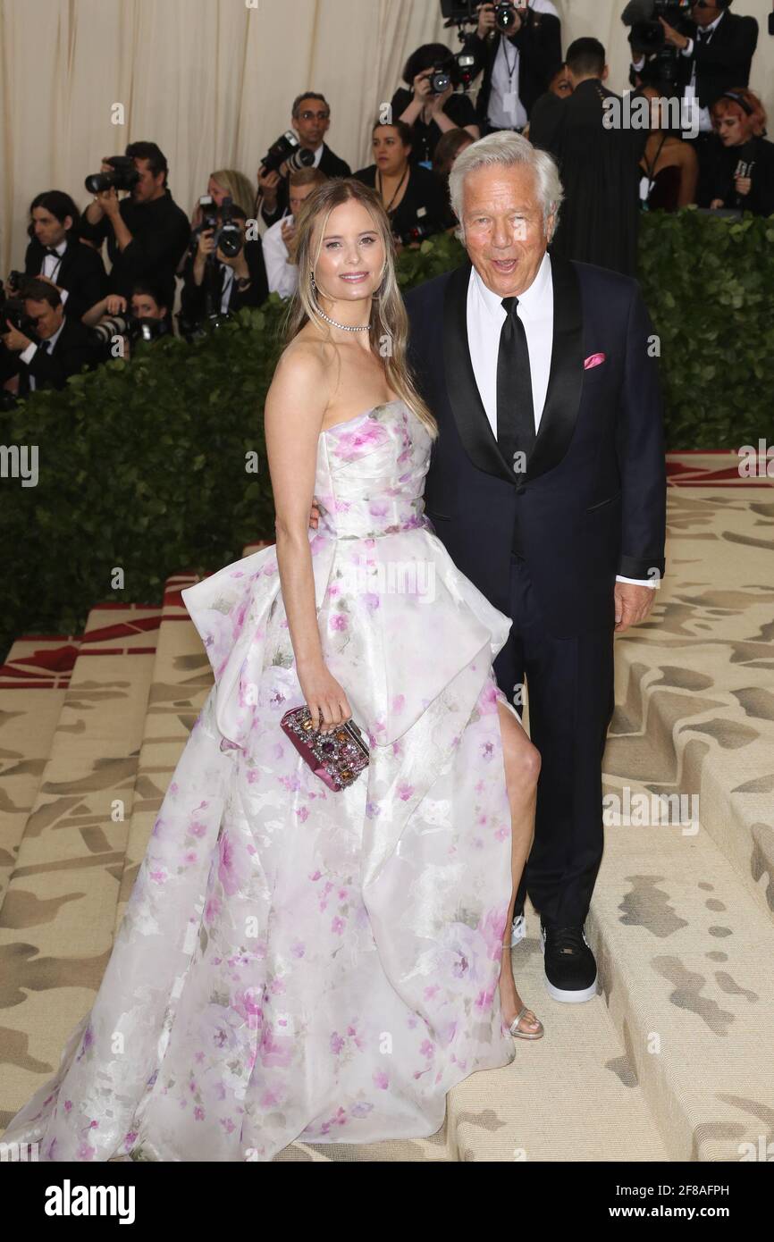 Ricki Noel Lander, Robert Kraft during the 2018 Met Costume Gala ...