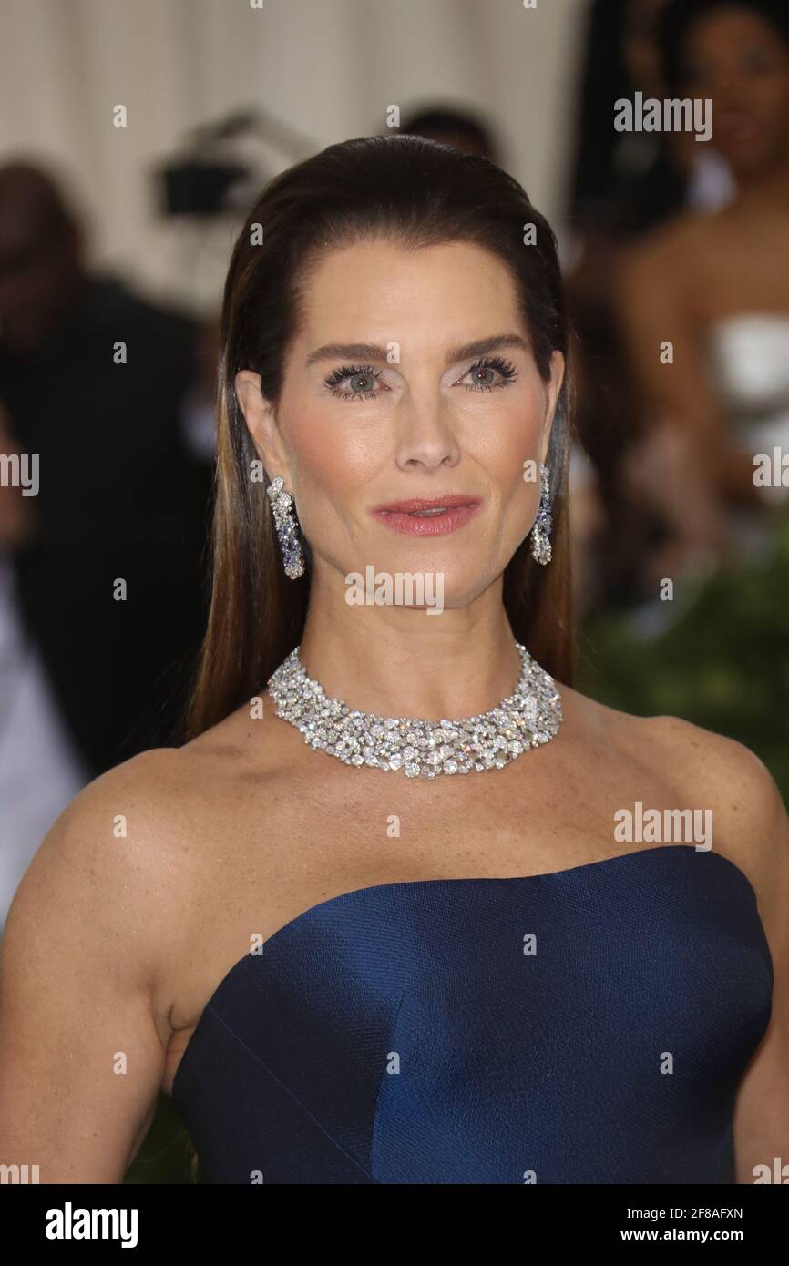 Brooke Shields arrives to the 2018 Met Costume Gala Heavenly Bodies ...