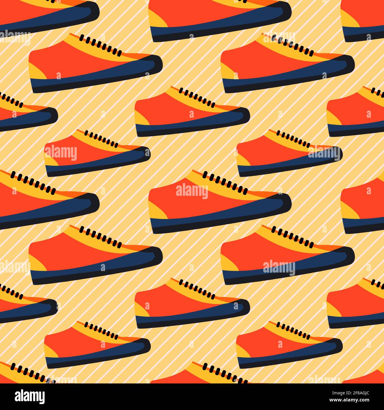 sneaker shoes seamless pattern vector illustration Stock Vector Image ...