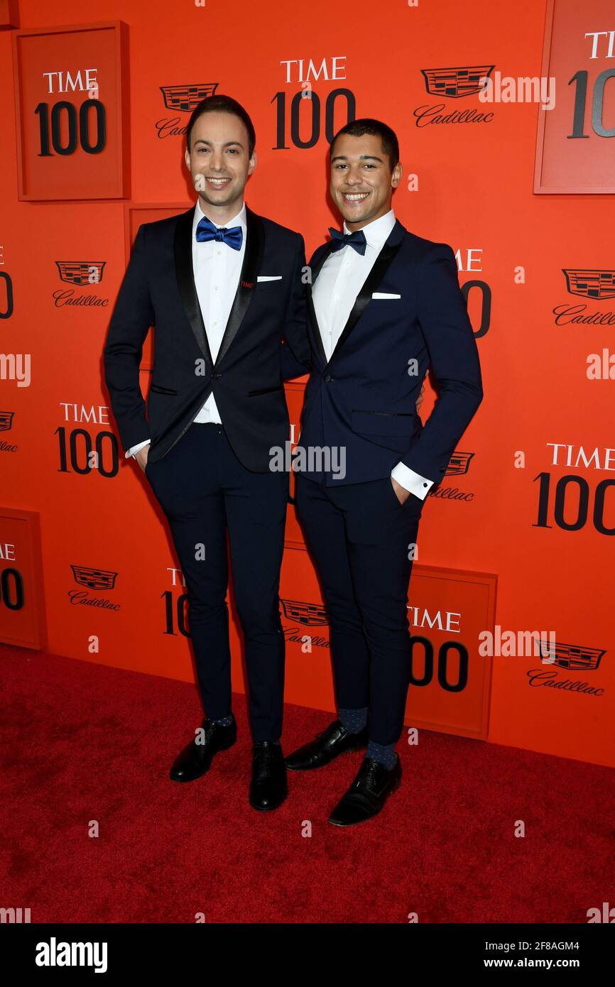 Dan Macsai, Ronnie Hutchinson arrives to the 2019 TIME 100 Gala, held ...