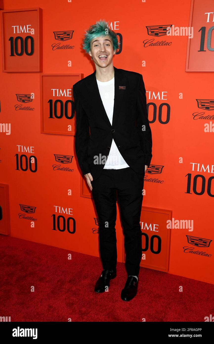 Ninja, Tyler Blevins arrives to the 2019 TIME 100 Gala, held at Jazz in ...