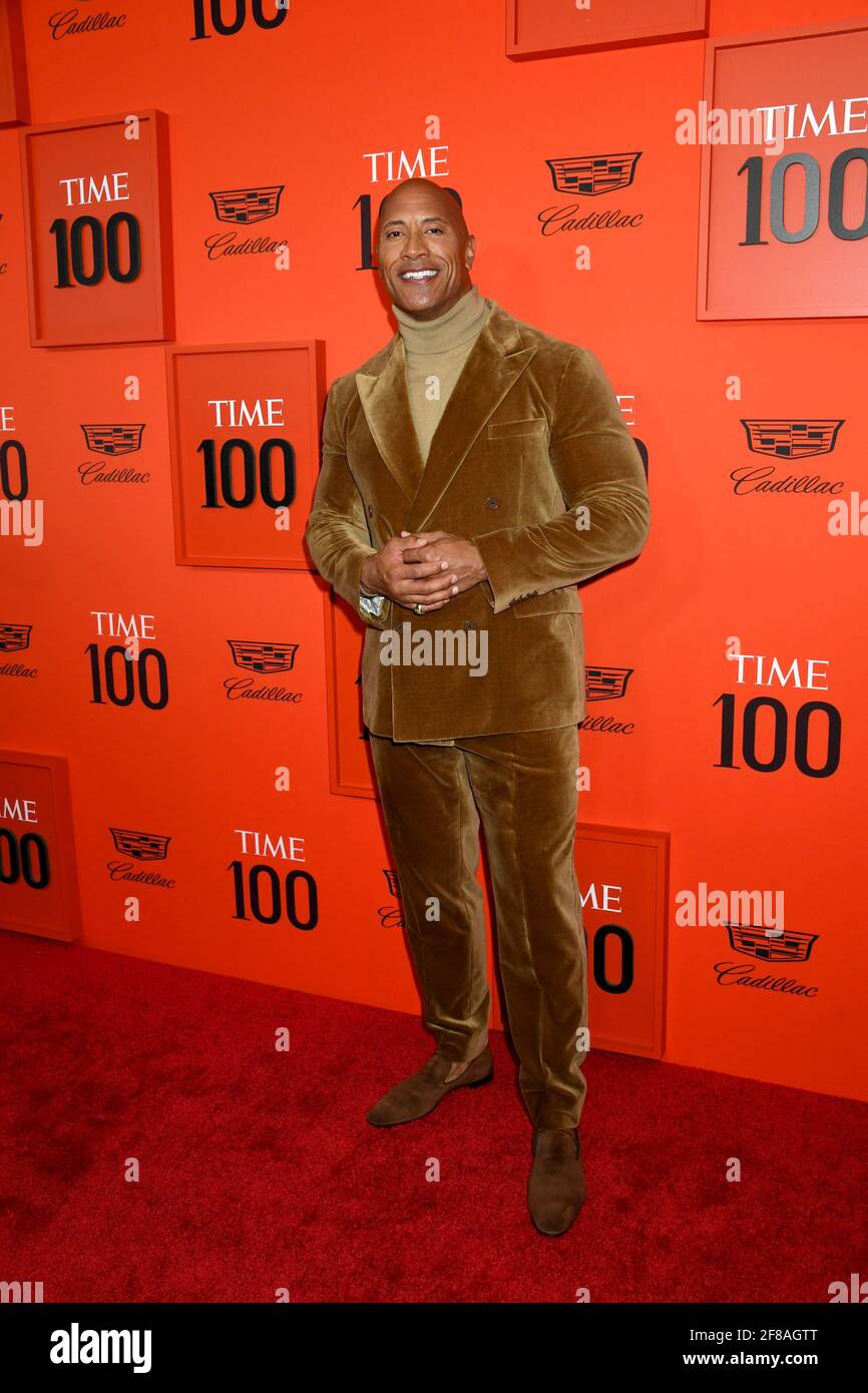 Dwayne The Rock Johnson arrives to the 2019 TIME 100 Gala, held at Jazz ...