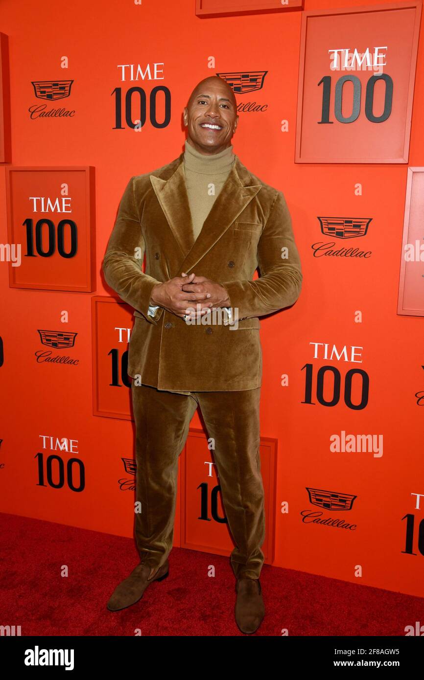 Dwayne The Rock Johnson arrives to the 2019 TIME 100 Gala, held at Jazz ...