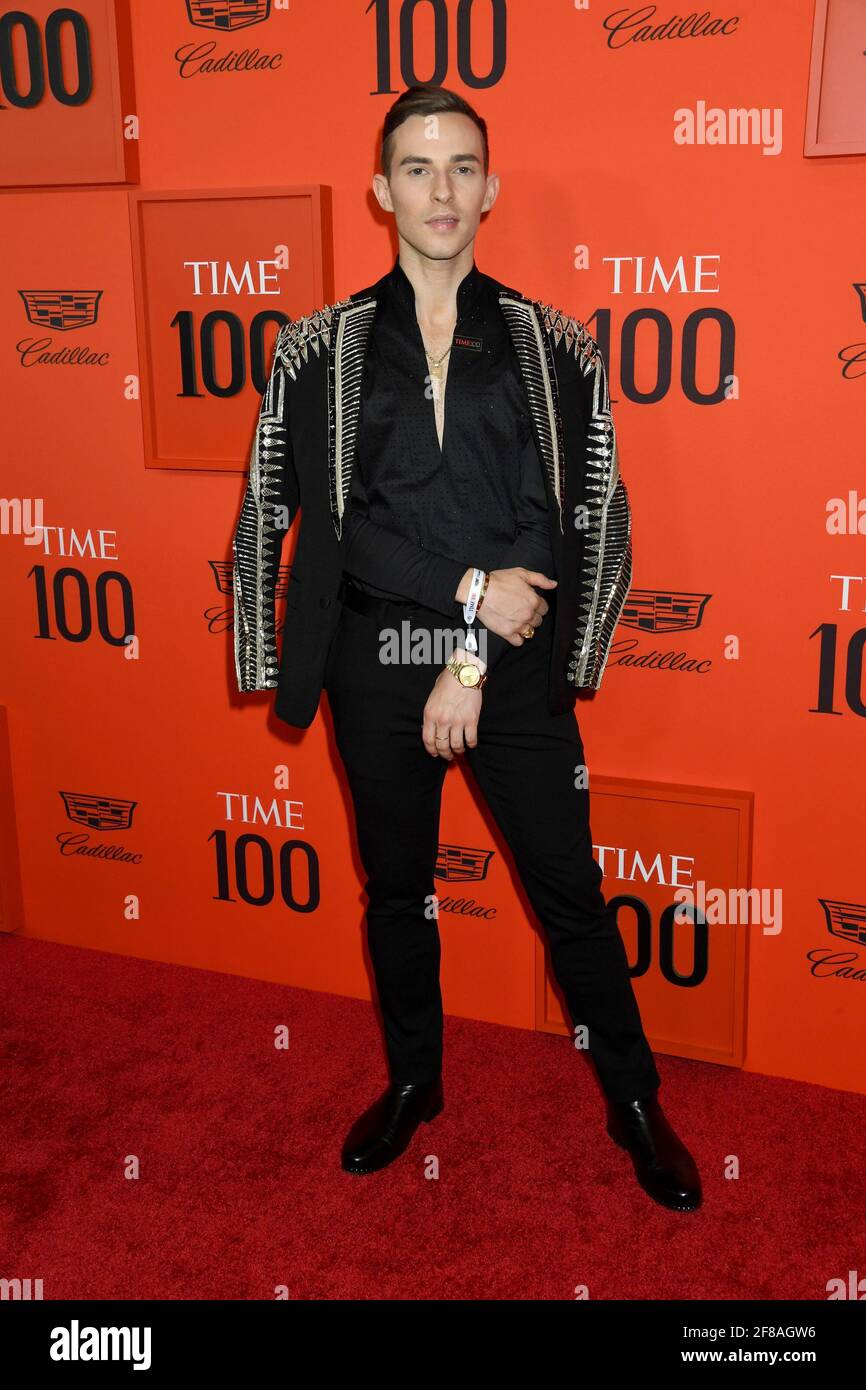 Adam Rippon arrives to the 2019 TIME 100 Gala, held at Jazz in Lincoln ...