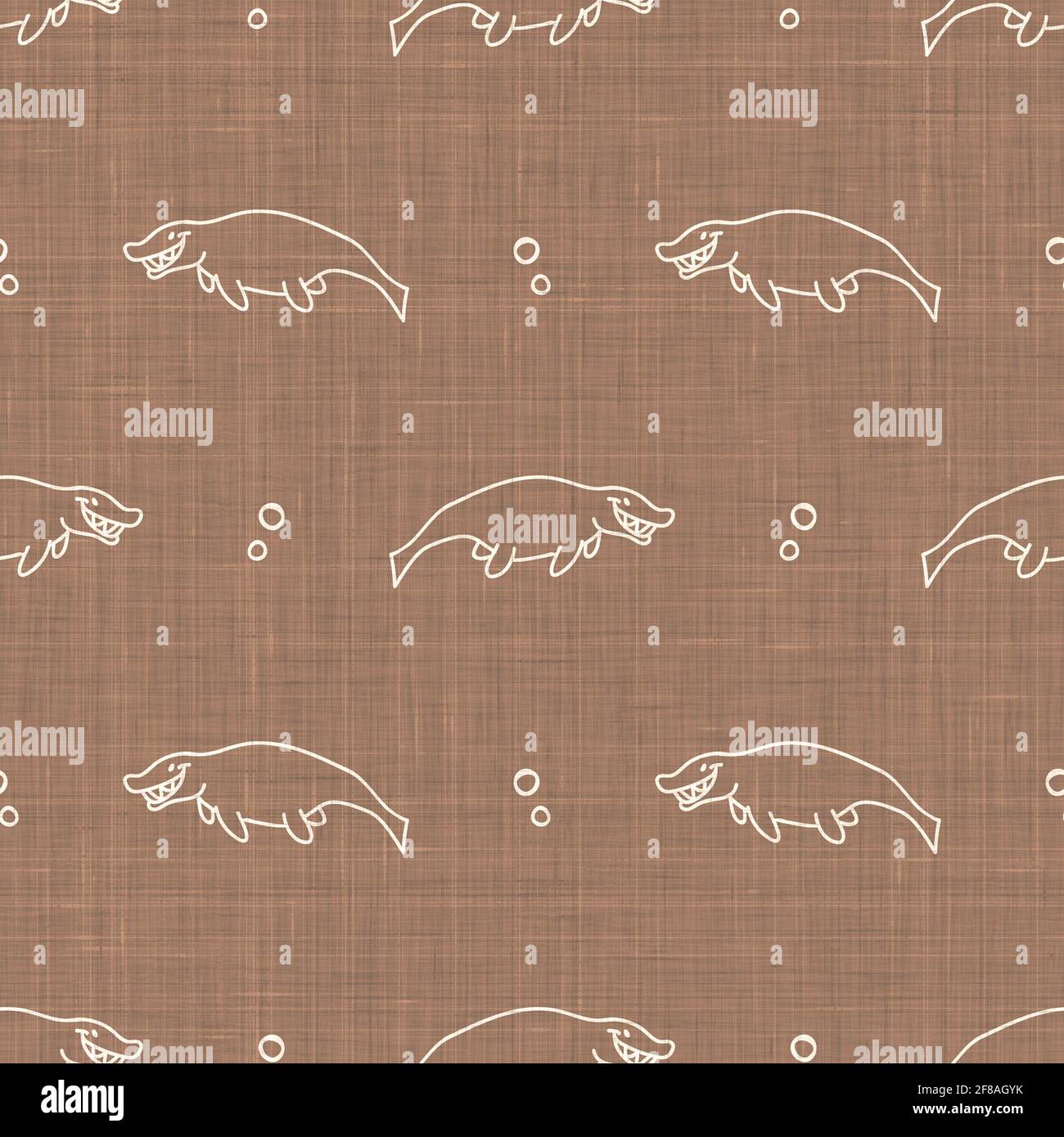 Seamless background Mosasaurus dinosaur gender neutral baby pattern ...