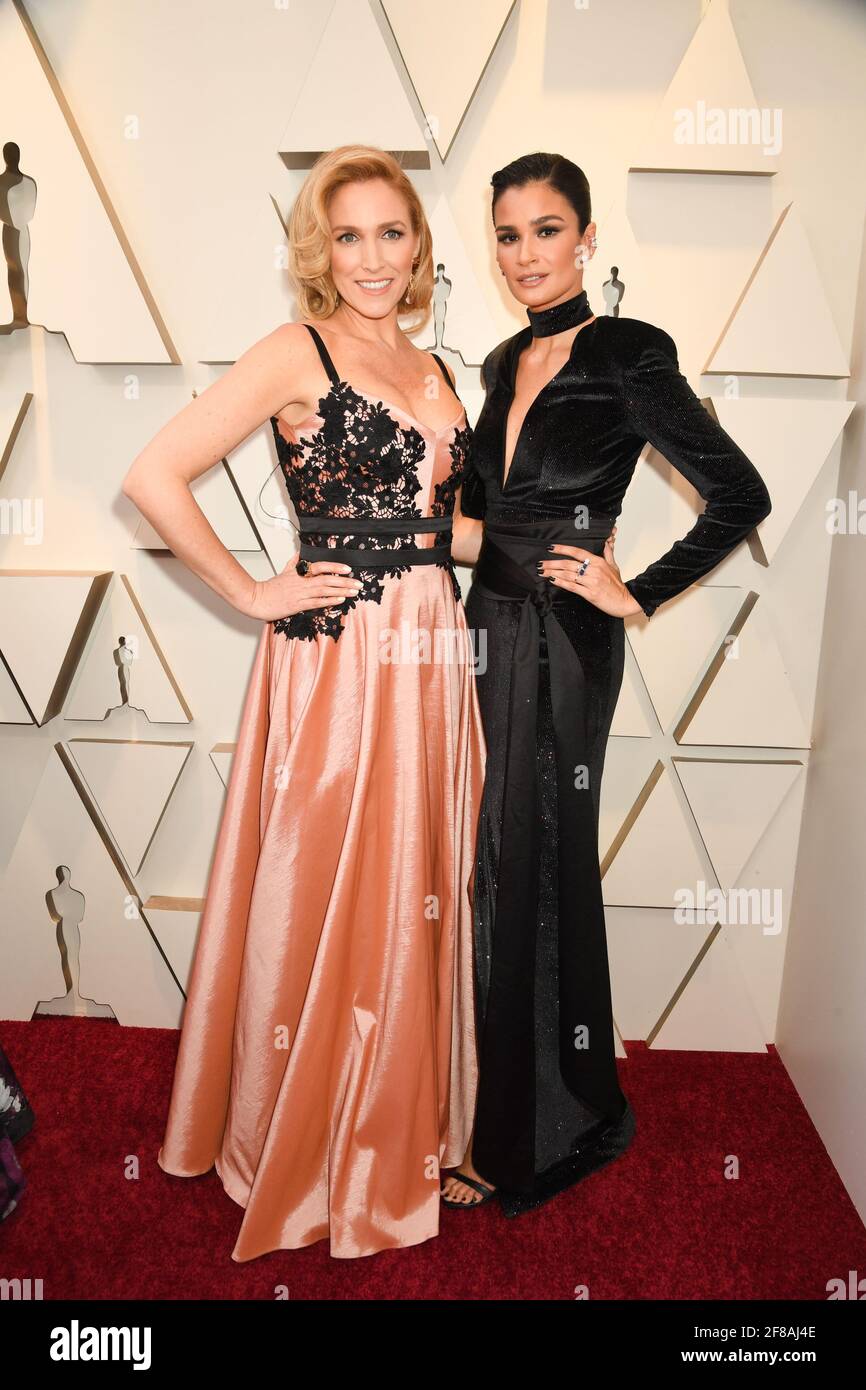 Liza Echeverria, Caroline Riberio arrives to the 91st Annual Academy ...