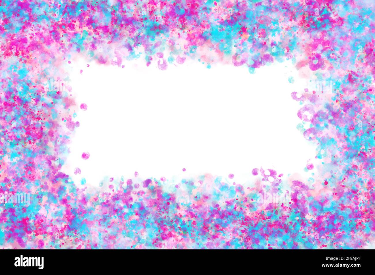 An abstract neon splatter border background image Stock Photo - Alamy