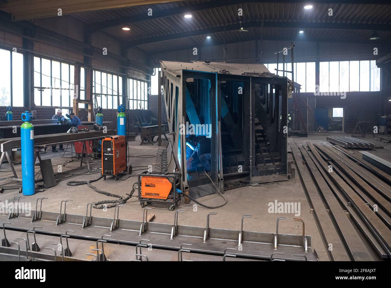 Stemwede, Germany. 12th Apr, 2021. One of the components of the future ...