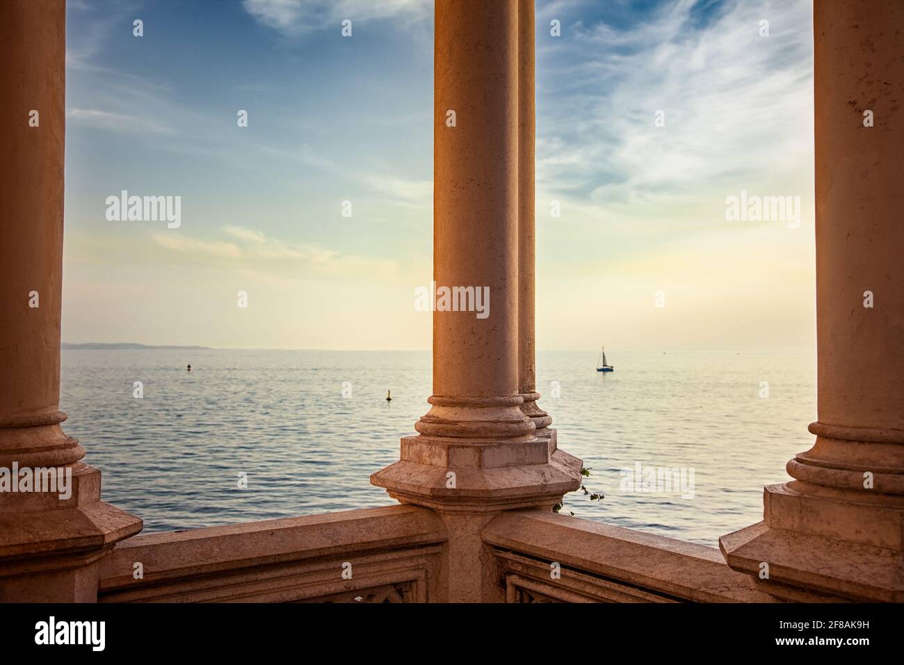 Mediterranean sea balcony italy hi-res stock photography and images - Alamy