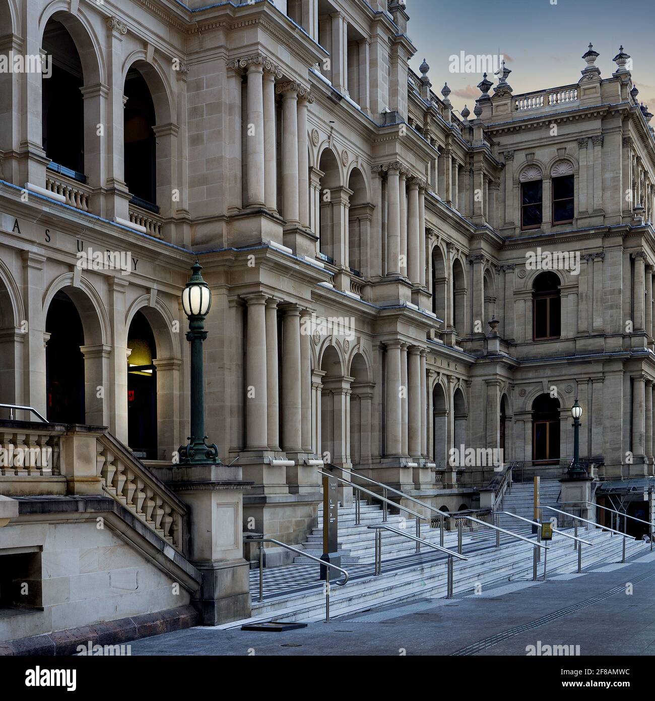 The facade of the Treasury Building, Brisbane Stock Photo - Alamy