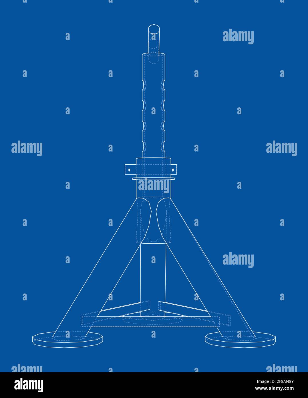 Axle stand isolated. Vector Stock Vector Image & Art - Alamy