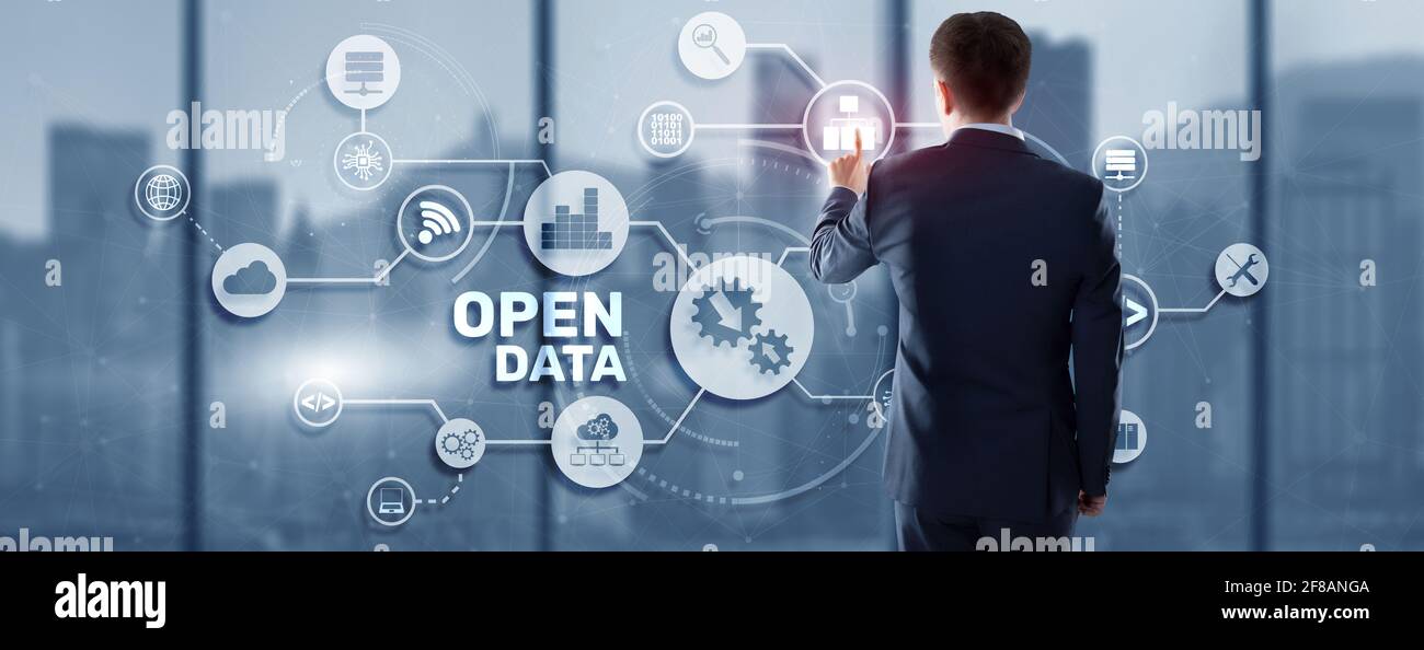 Open Data. Access Concept Modern Technology Stock Photo - Alamy