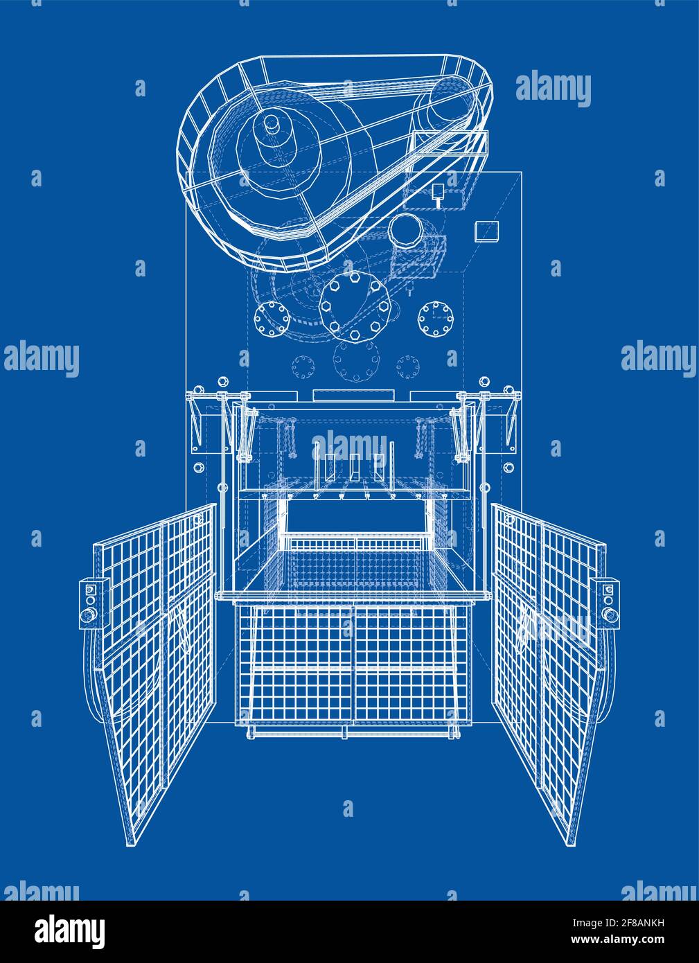 Powerful Press. Vector Stock Vector Image & Art - Alamy