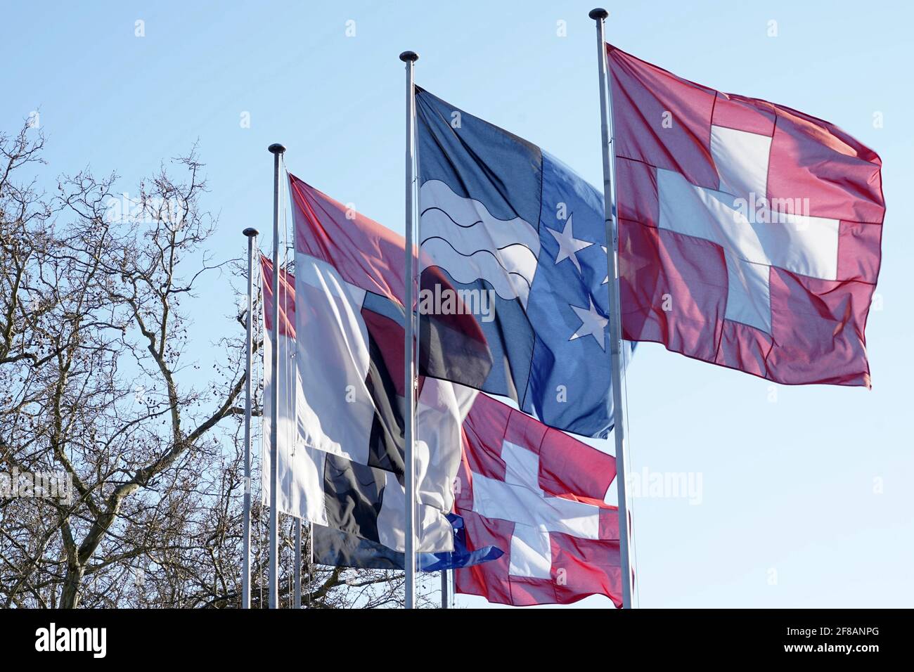 Aargau cantonal flag hi-res stock photography and images - Alamy