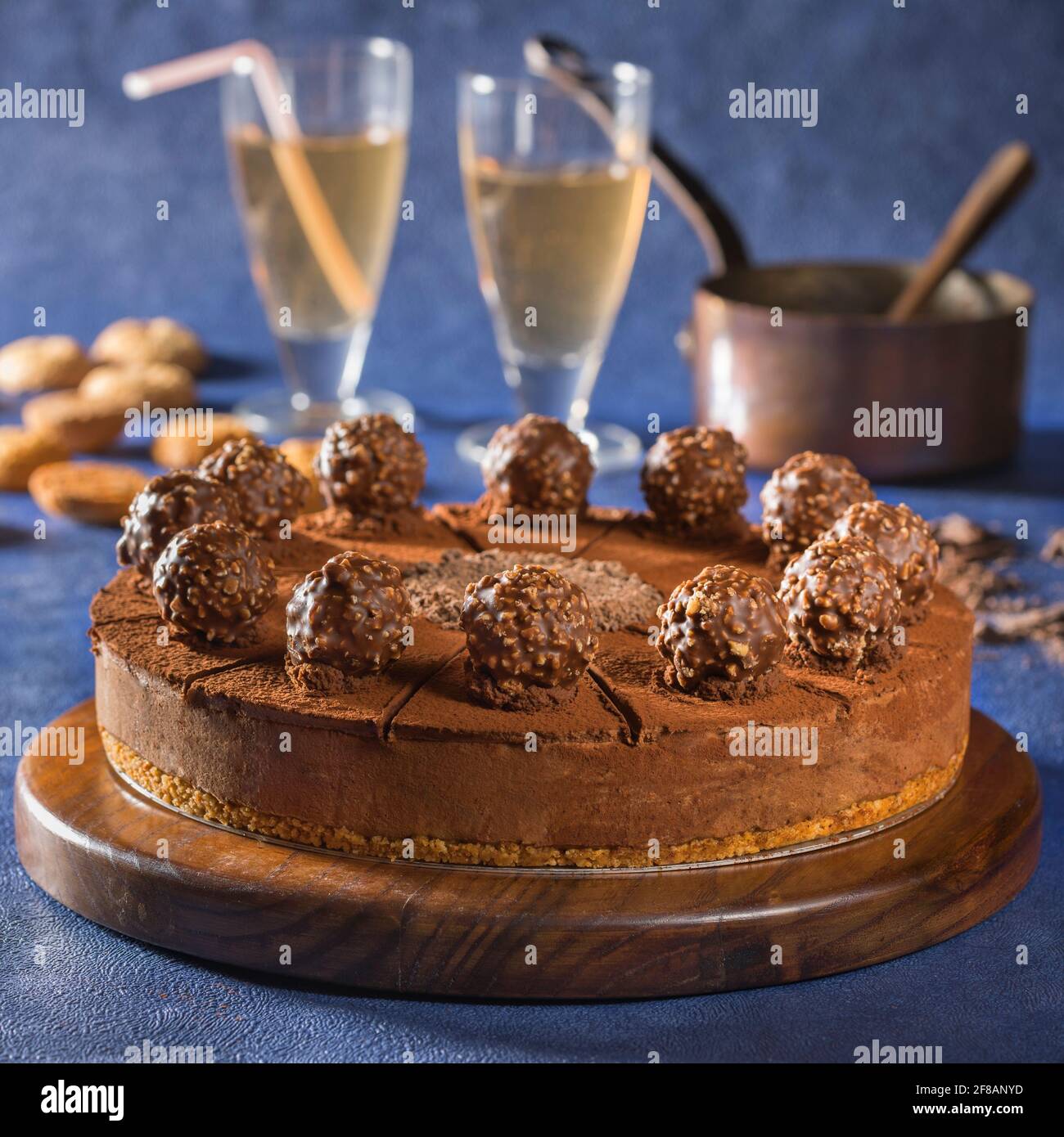Chocolate truffle torte Stock Photo - Alamy