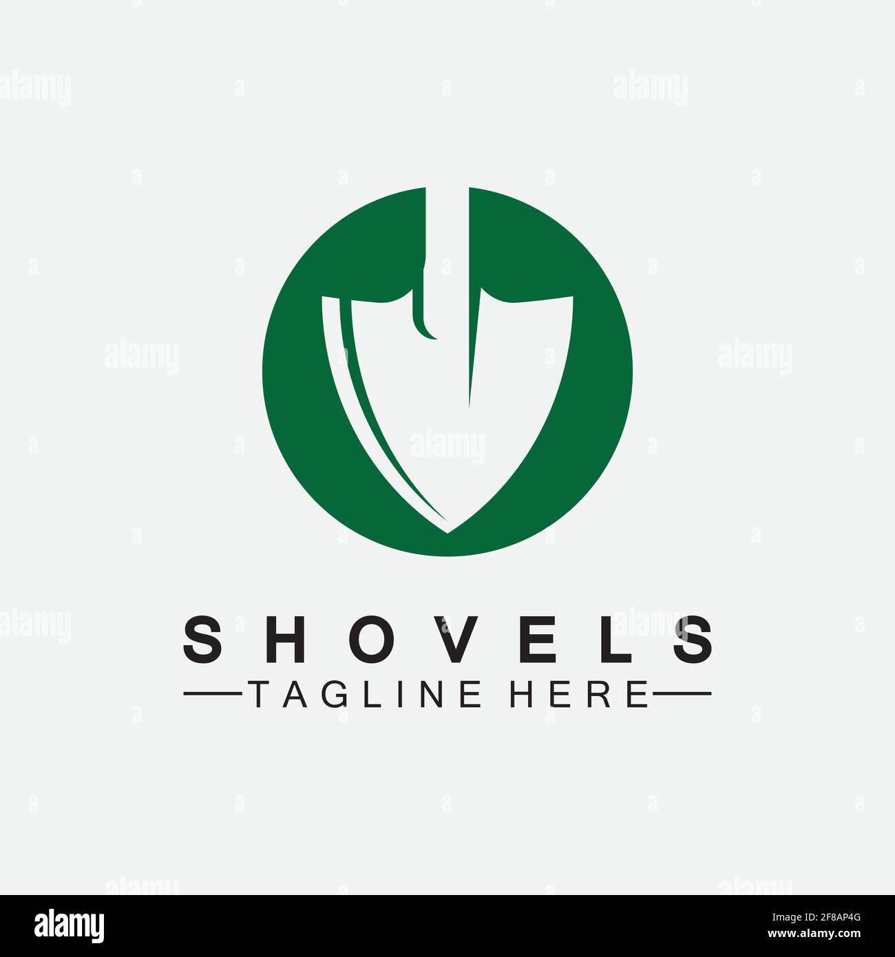 Shovel icon logo vector illustration design.Black Shovel icon logo ...