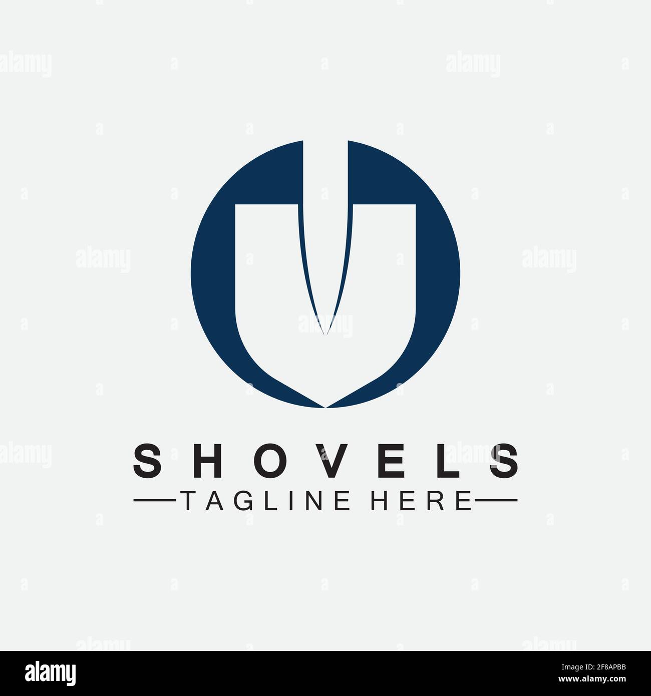 Shovel logo vector icon symbol illustration design.Shovel icon isolated ...