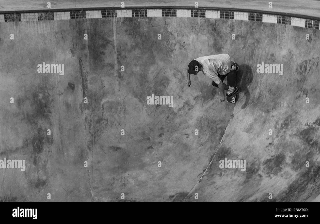 Skating for exercise Black and White Stock Photos & Images - Alamy