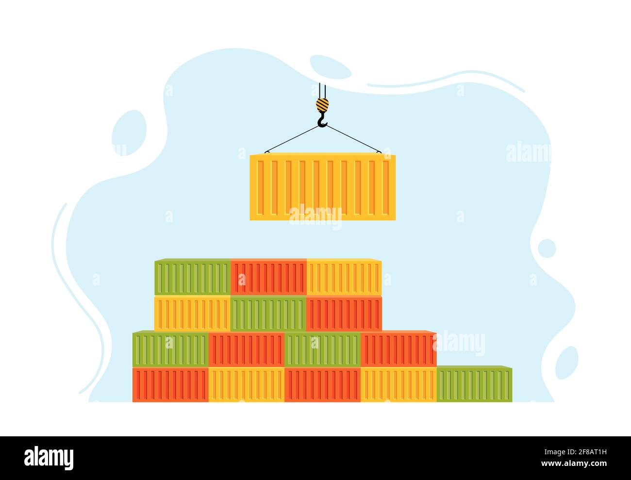 Lots of containers Stock Vector Images - Alamy