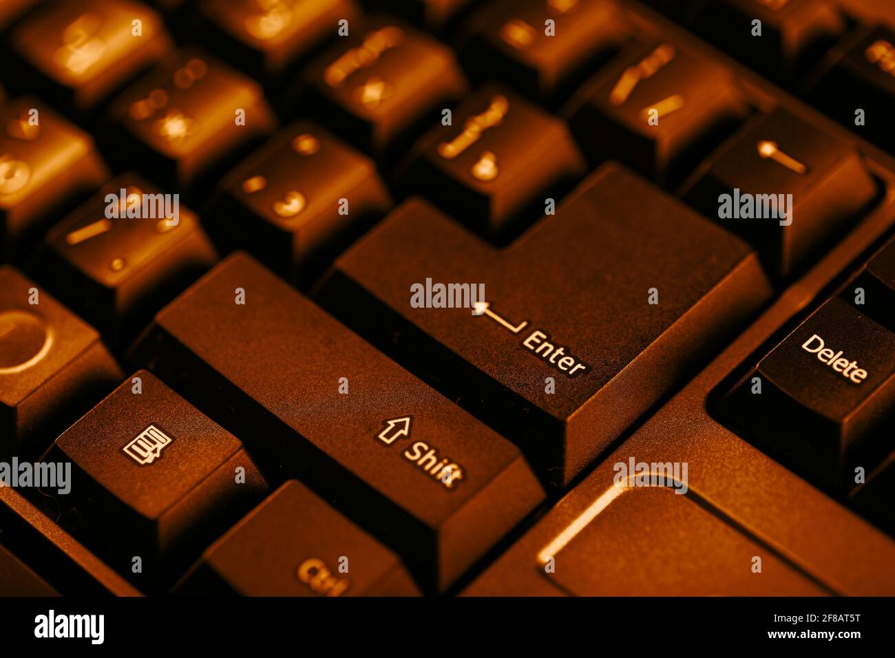 Computer keyboard. Technologies and internet concept background Stock ...