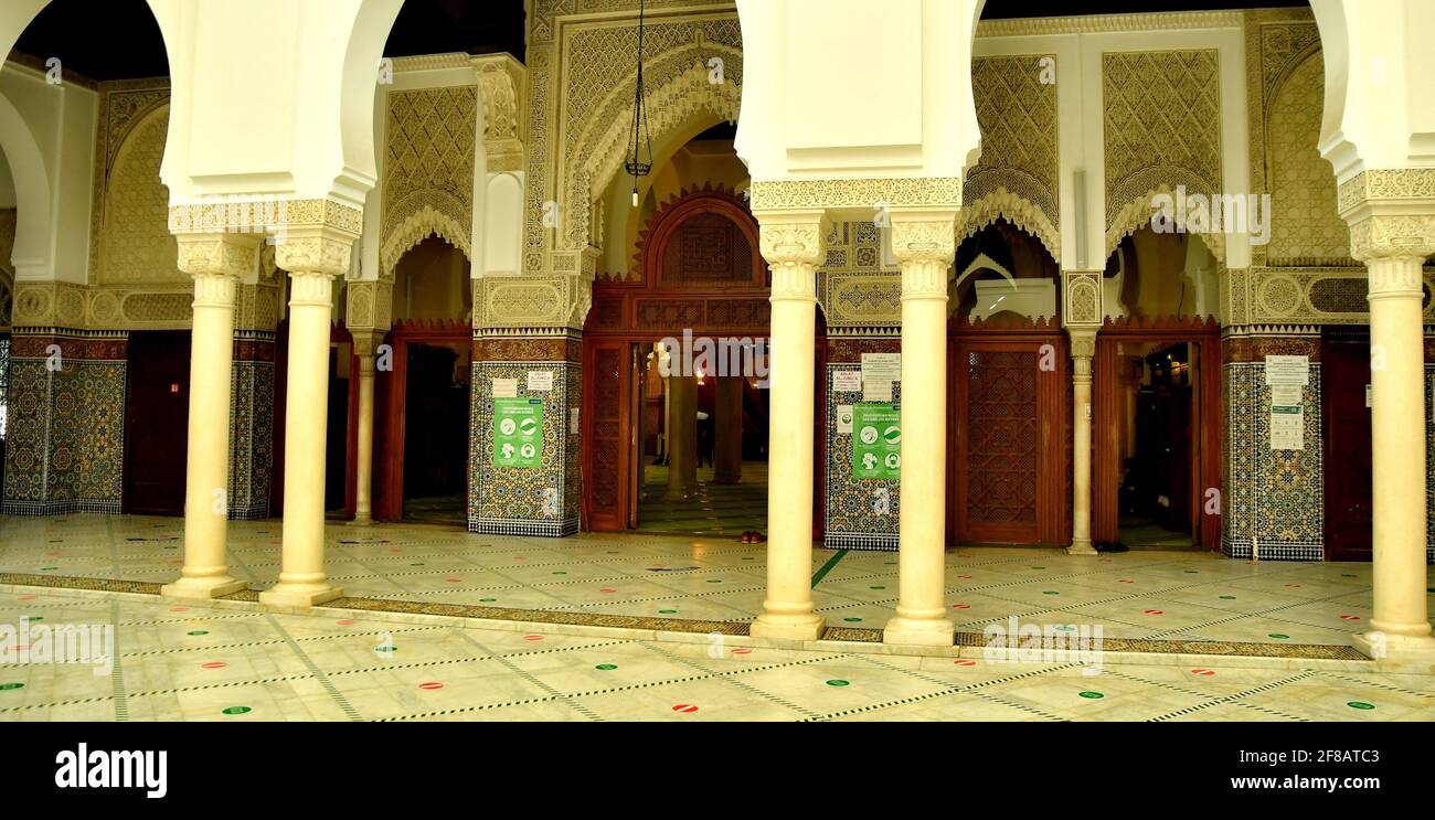 The eve of Ramadan 2021, The great mosque of Paris (La Grande Mosquee ...