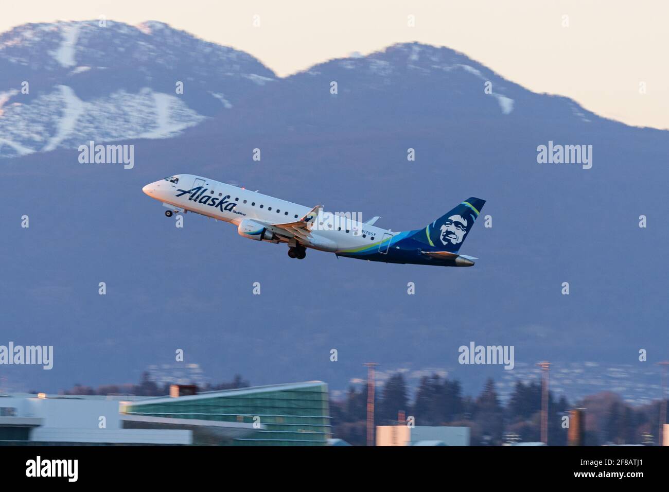 Richmond, British Columbia, Canada. 12th Apr, 2021. An Alaska Airlines ...