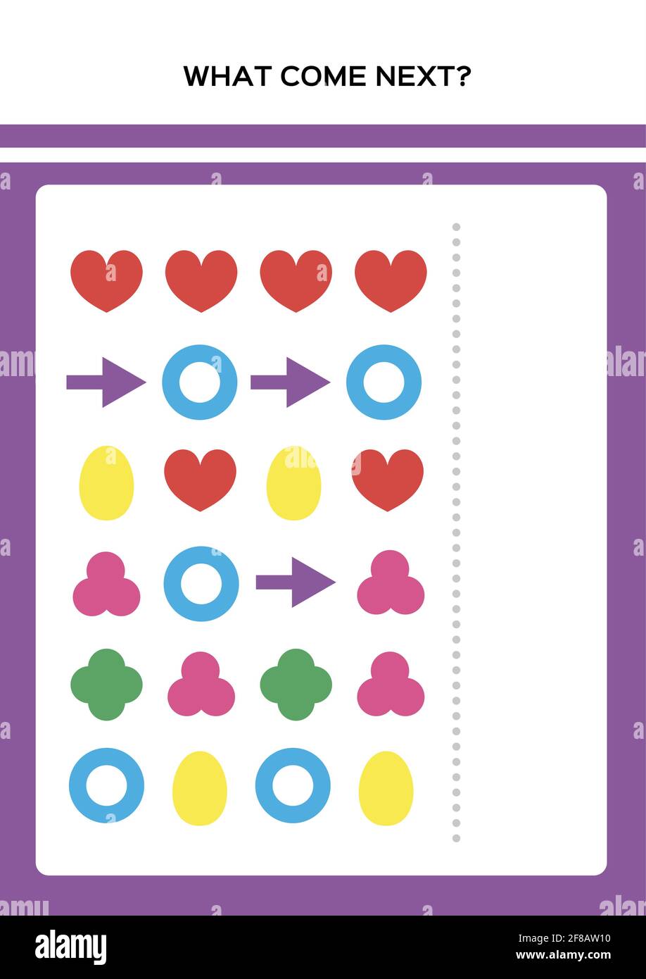 Shapes and Colors. What come next educational logic math game ...